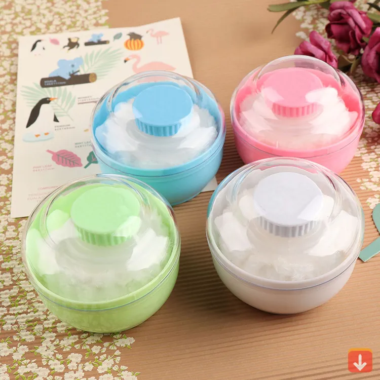Baby Powder Puff Box with Sponge | Zulacart