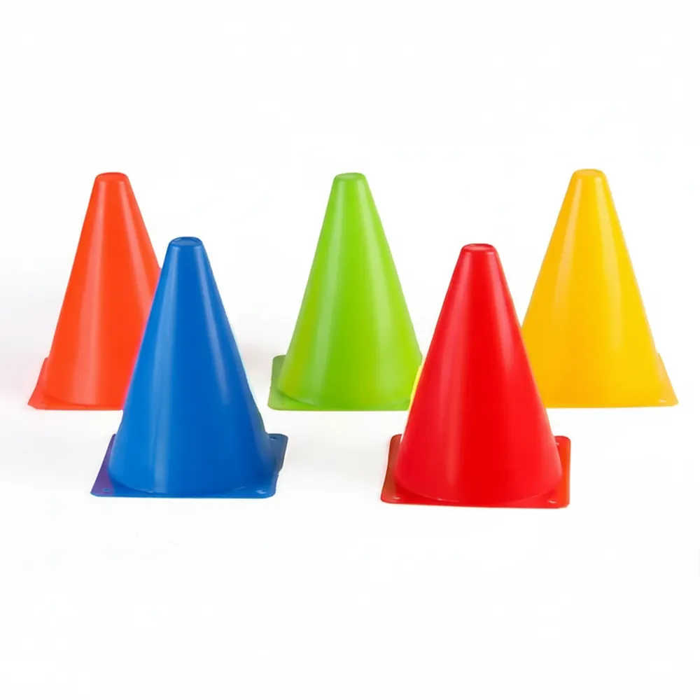 7" Inches 5 pcs Plastic Cone Games Athletic Training Cones Better ...