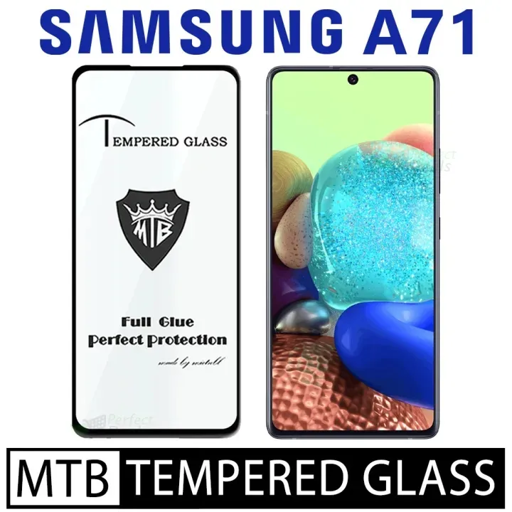 Samsung Galaxy A71 Branded MTB High Quality Screen Protector Full Glue ...